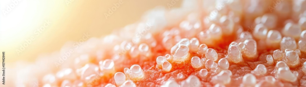 Ilustración de Stock Zoomed-in view of scaly, rough patches on skin ...