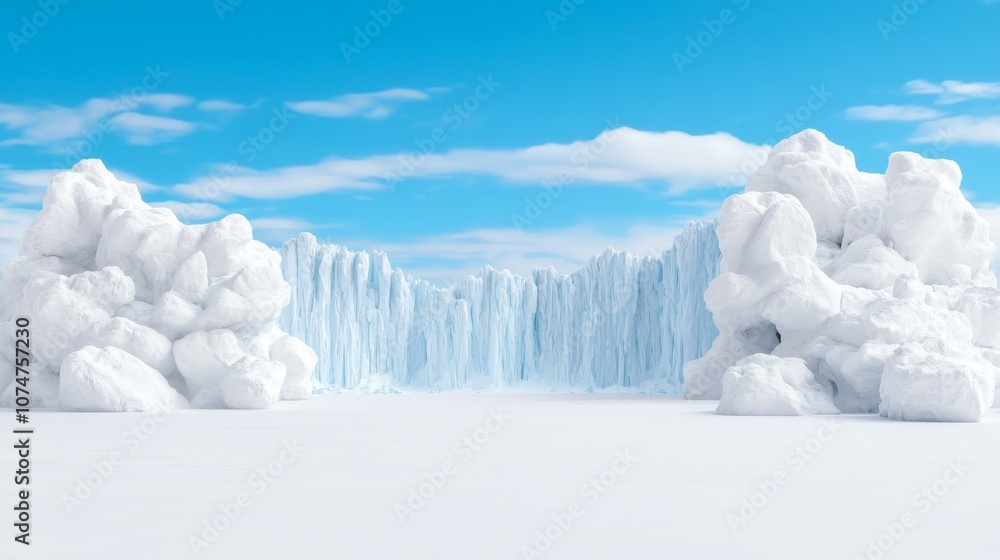 Melting Ice Shelf in Antarctica, illustrating the dramatic impact of ...