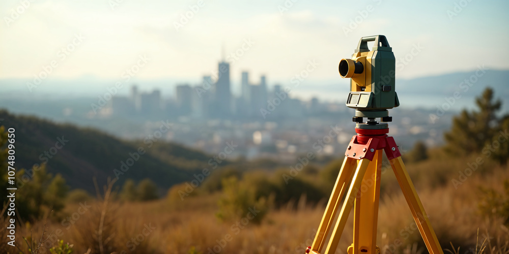 Road Construction Survey Cameras Civil surveying engineers take ...
