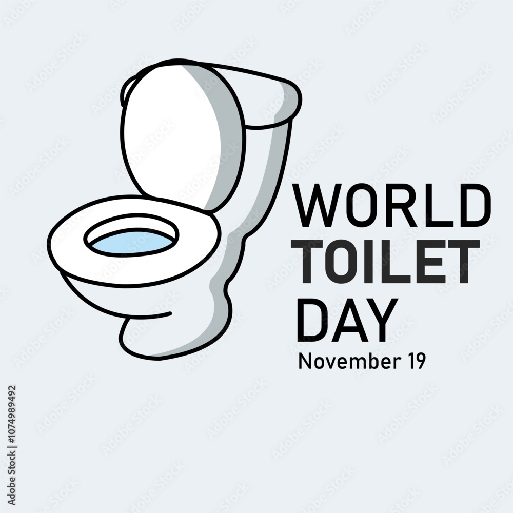 vector graphic of World Toilet Day good for national World Toilet Day ...