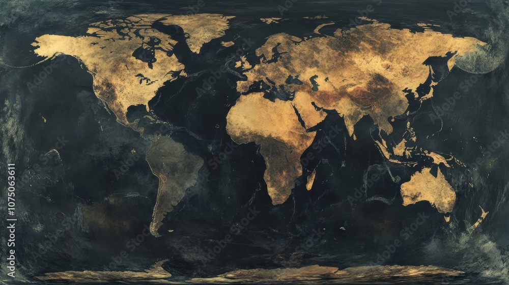 X-ray heat mapping, modern map of worlds, generative AAI for 2025 ...