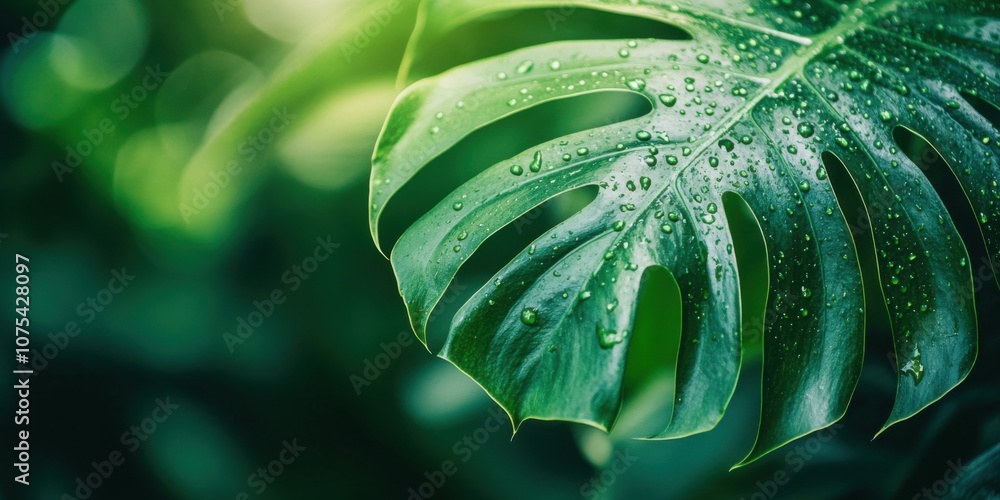 Hyper-realistic close-up shot of a green leaf with fine textures and ...