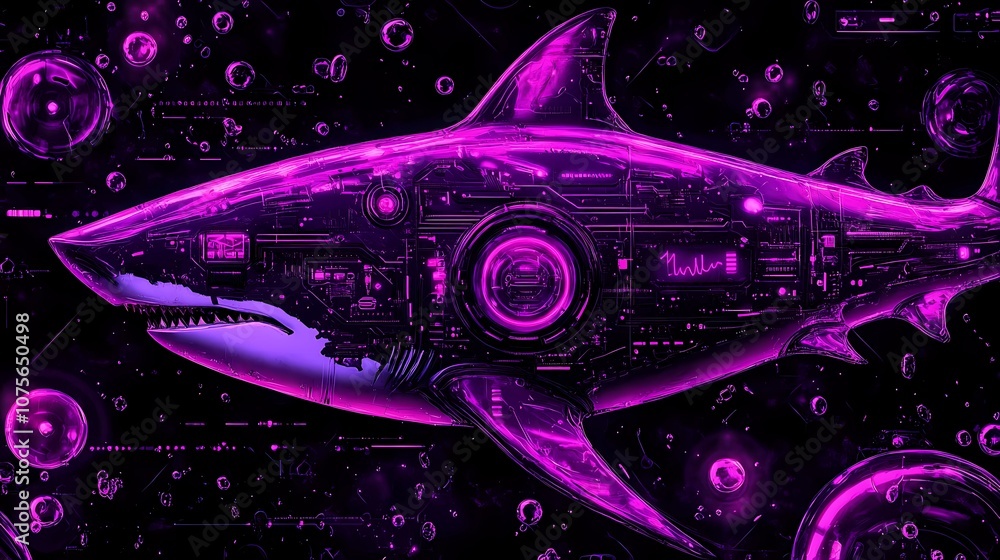 High-resolution cyberpunk texture with overlapping neon patterns ...