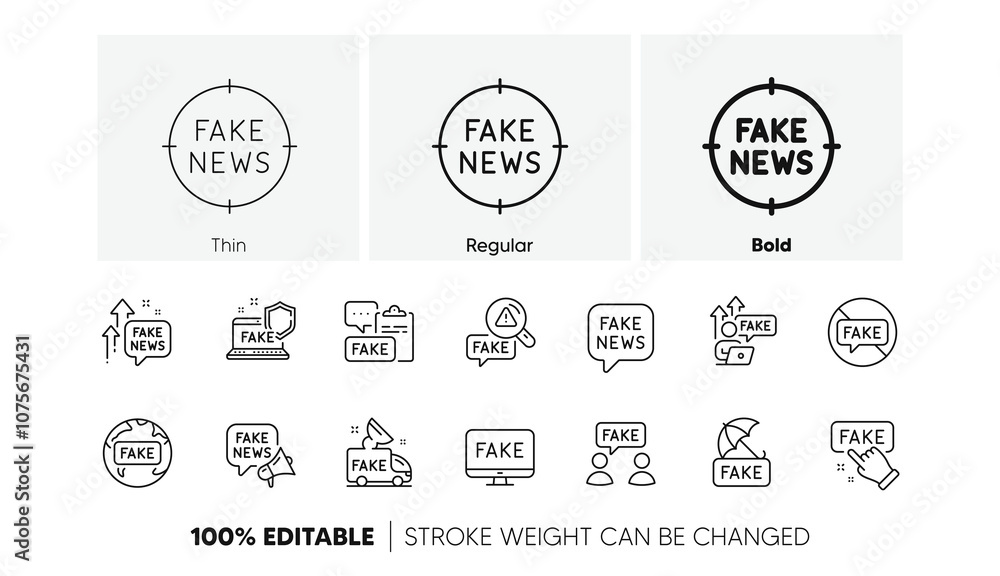 Social media propaganda, Newspaper, Conspiracy of truth. Fake news line ...