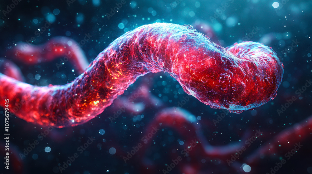 Sickle Cell Anemia Red Blood Cell Disease Medical Illustration with ...