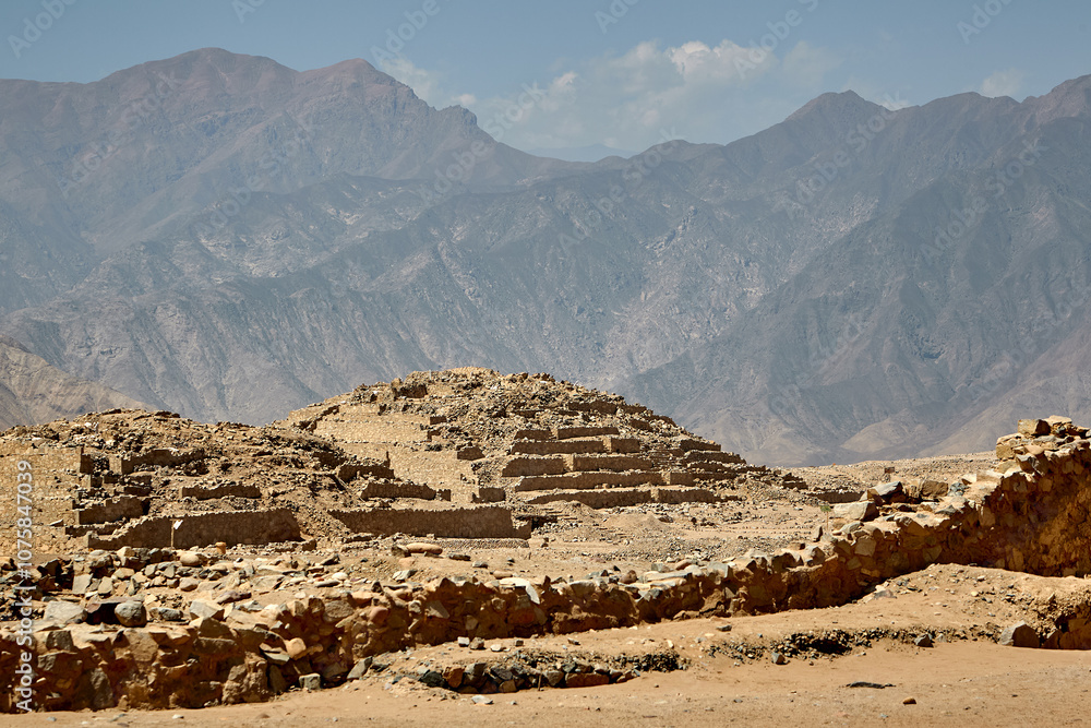 Exploring the cradle of civilization in the Americas.Caral, one of the ...