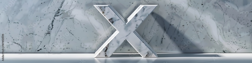 "Marble alphabets Letter Sculpture in Modern Interior Design" Stock ...