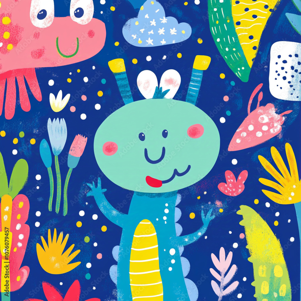 illustrations that represent fun activities for children like dot-to ...