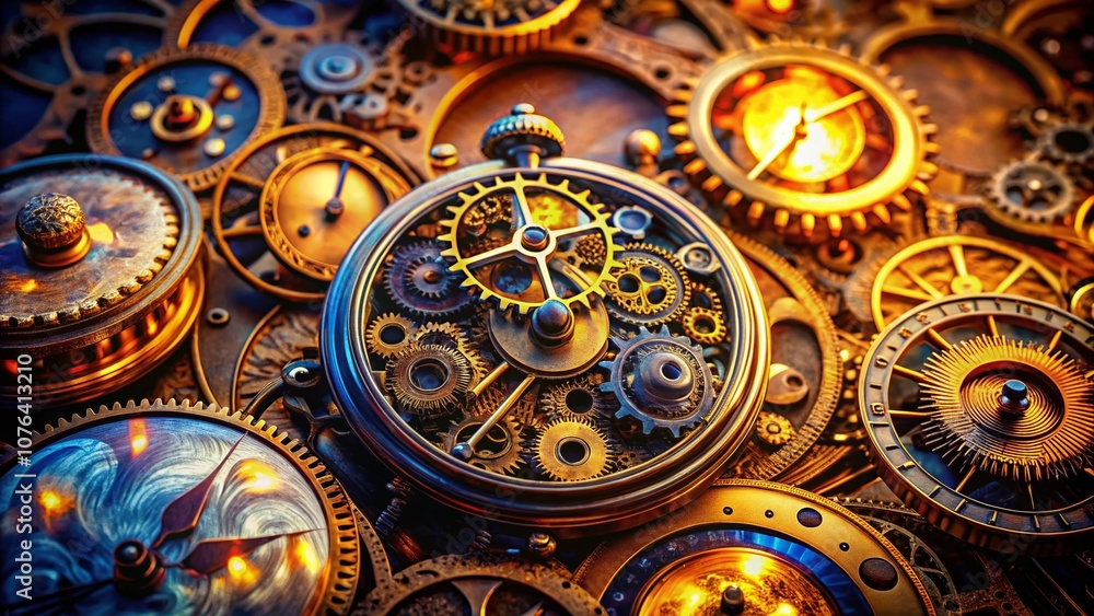 Captivating Macro Photography of Time Zones: Close-Up Shots of Clocks ...