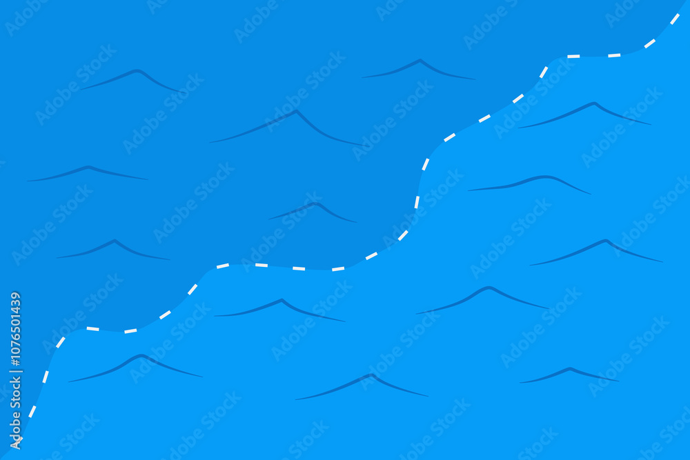 Maritime boundary laws. Borders of marine. Geopolitical and division of ...