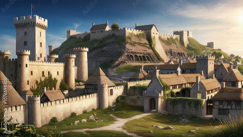 Ancient Fortress with Castle and Adjacent Medieval Village – Explore ...