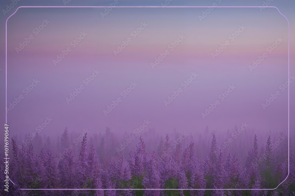 Lavender Mist Gradient Background with Soft Border Design Stock ...