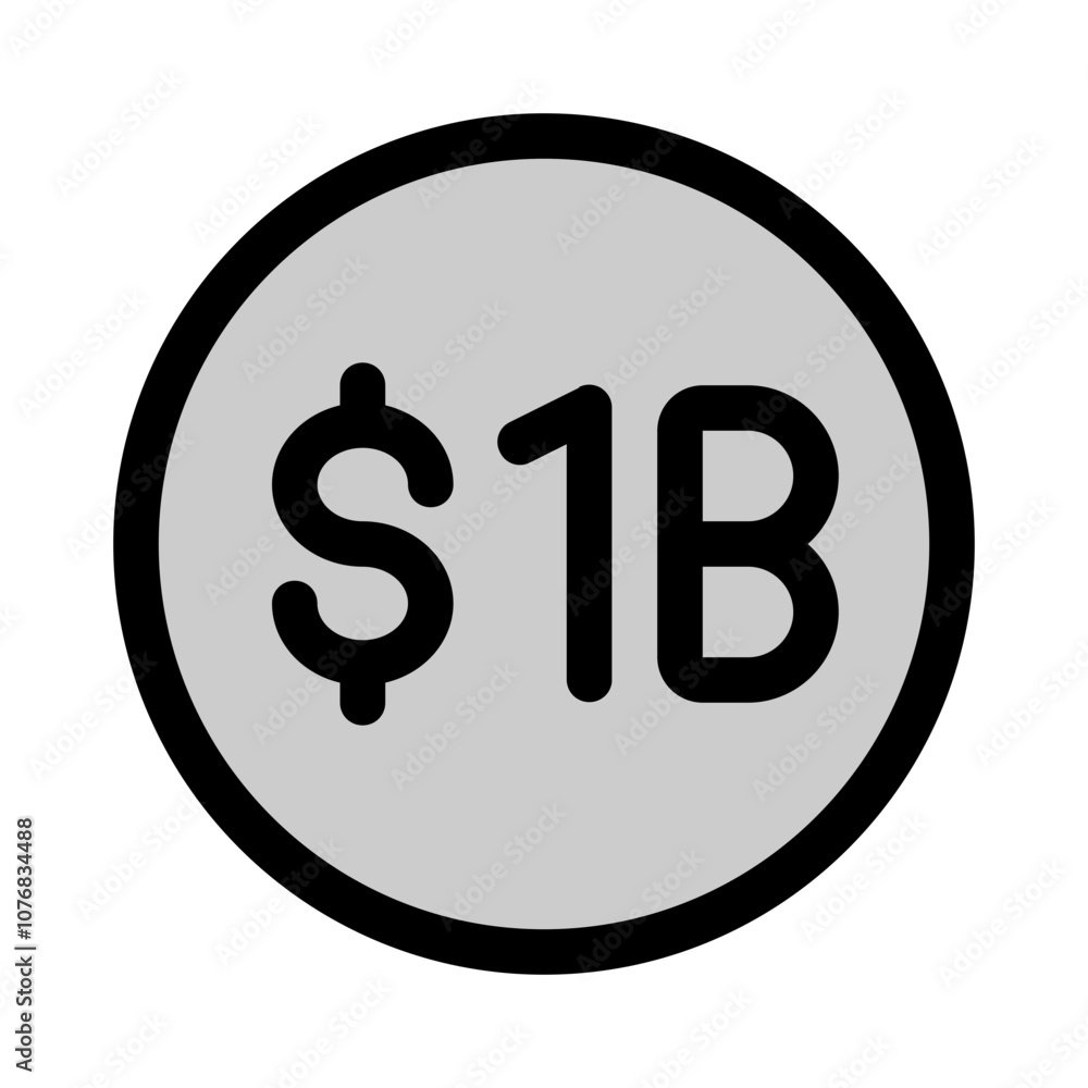 one billion icon with duotone style, perfect for user interface ...