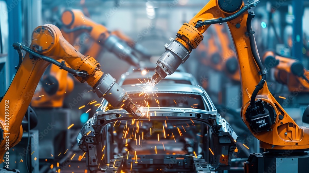 Robots in factories weld car parts automatically, using software to ensure accuracy. This ...