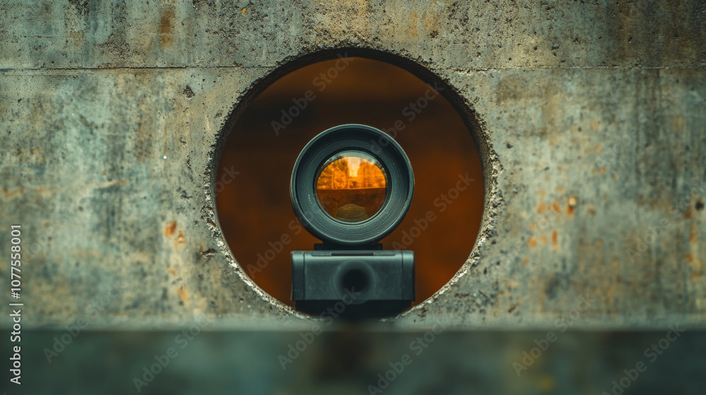 Sniper rifle scoping target view, image of a rifle scope sight used for ...