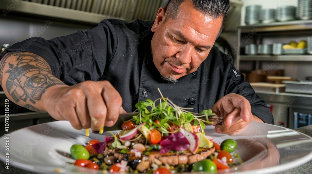 A talented chef artfully combines traditional flavors with modern ...