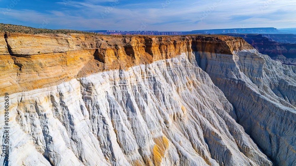 Drone perspective over Grand Canyon s ridged terrain, revealing ...