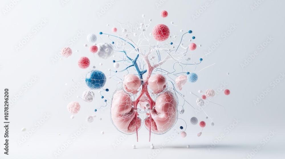 Detailed anatomical illustration of the human urinary tract, showcasing ...