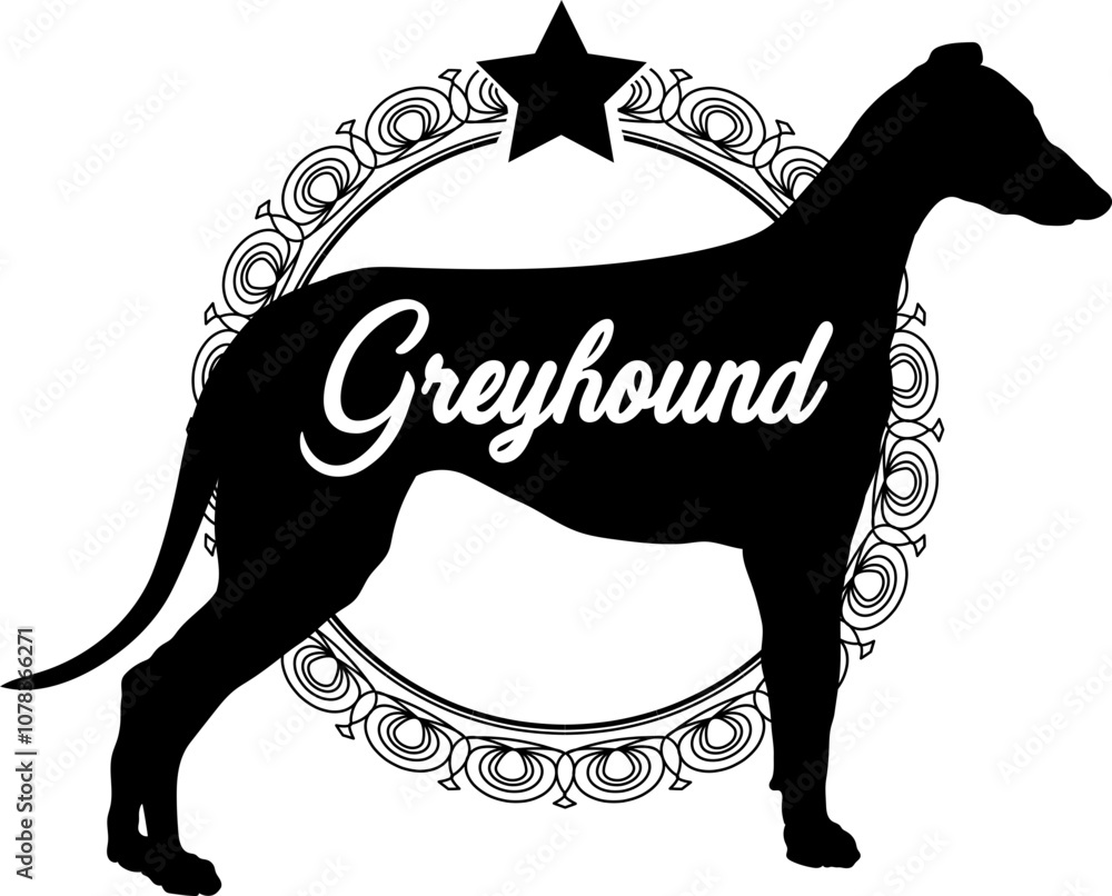 Greyhound.svg dog silhouette, dog, dog breeds, logo, vector, silhouette ...
