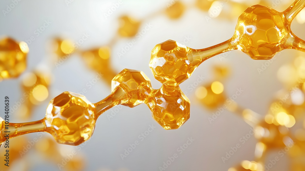 Triple helical structure of collagen molecule, key skin protein. Amino ...