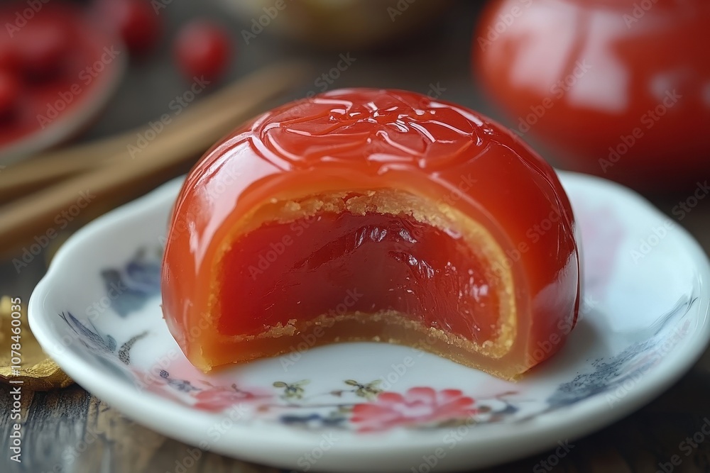 Red Tortoise Cake also known as Kueh Ku Tok or Angku Cake is a small ...