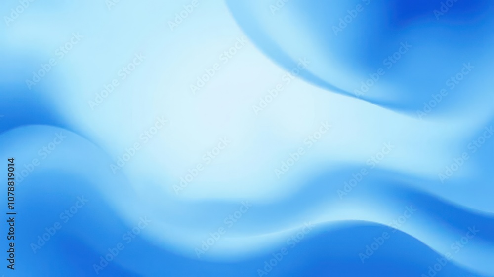 Smooth light blue abstract background with gentle swirls and soft ...