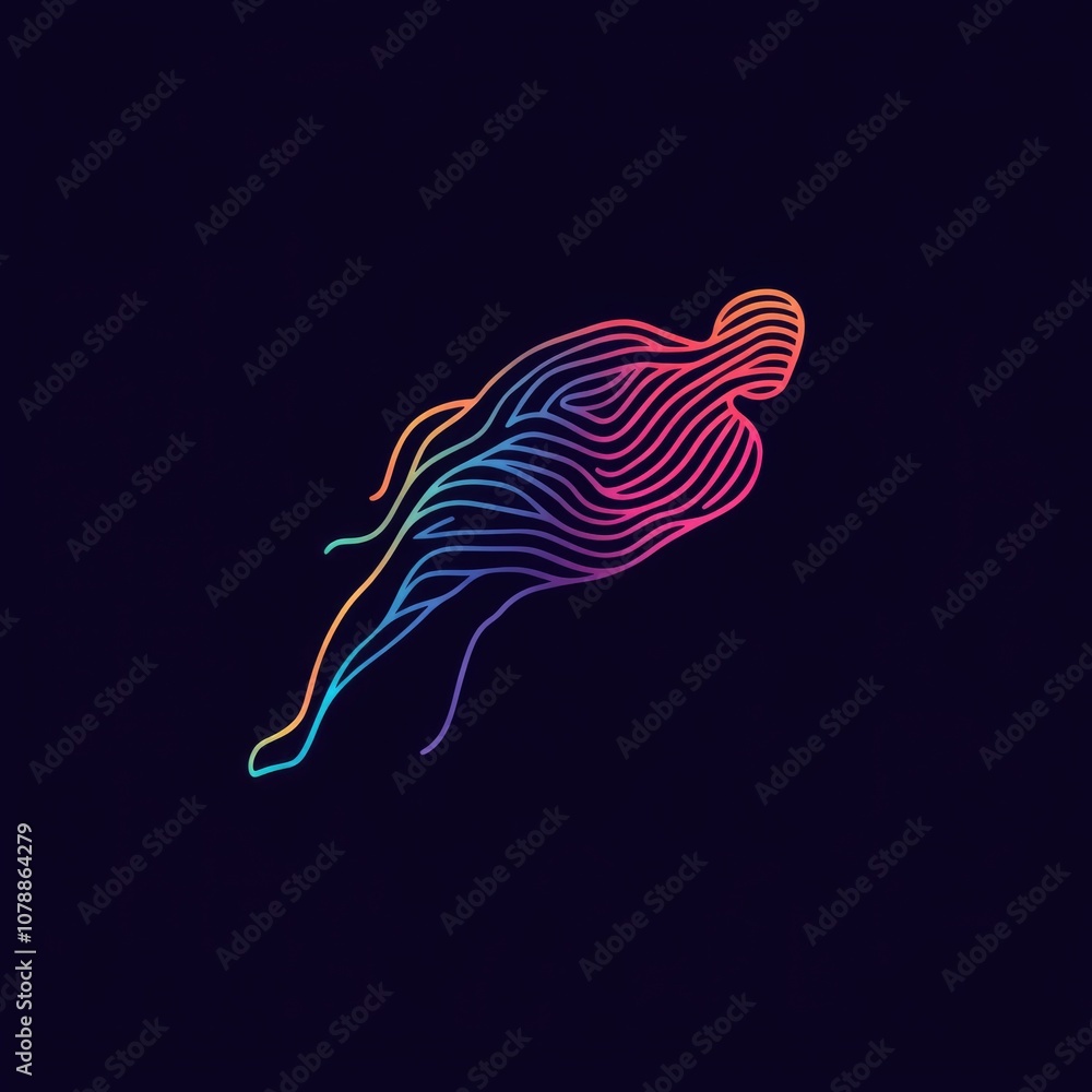 Vintage Swimmer Logo Design. Swimming Pool Emblem with Abstract Wave ...