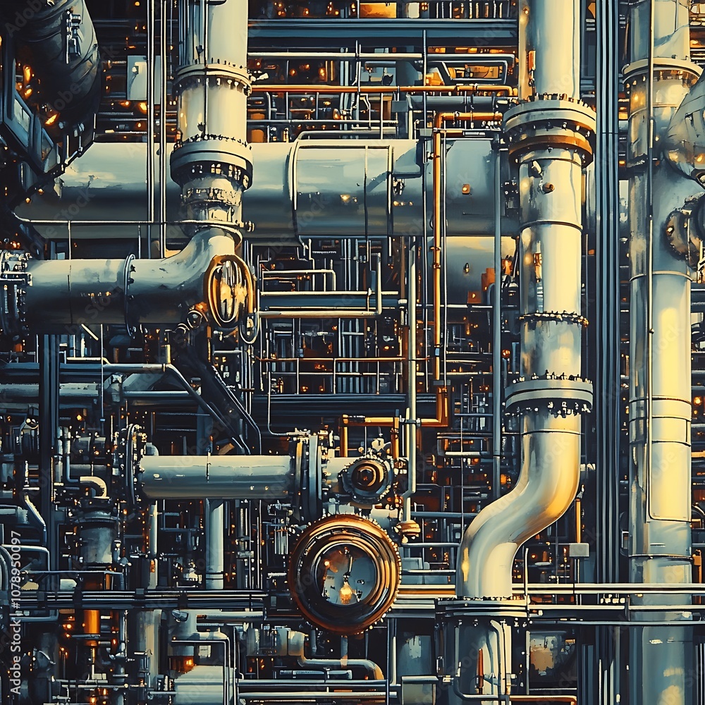 Explore the intricate design of industrial pipelines and their vital ...