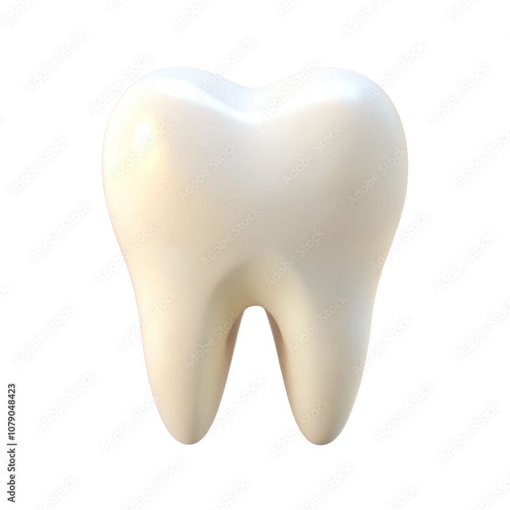 3D anatomical model of a human tooth, showcasing realistic structure ...