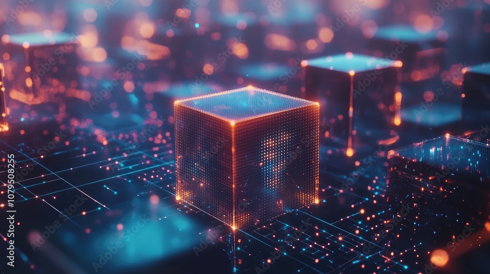 Illuminated LED technology with luma effects featuring glare cubes ...