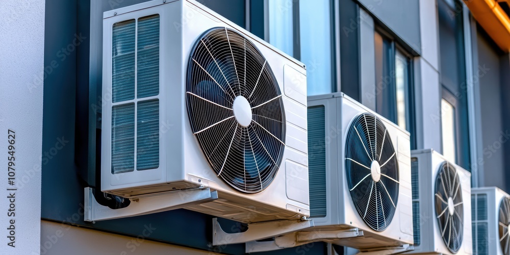 Installing building air conditioning units urban area technical ...