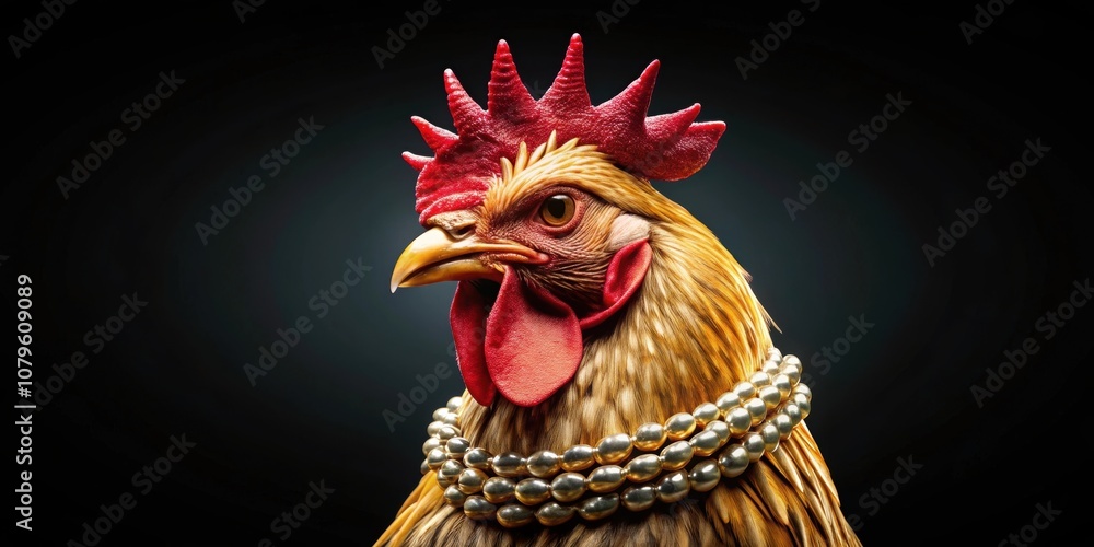 Gangster chicken with bling and attitude ruling the roost , farm ...