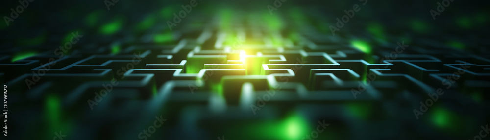 Explore the intricate design of a digital maze illuminated by a ...