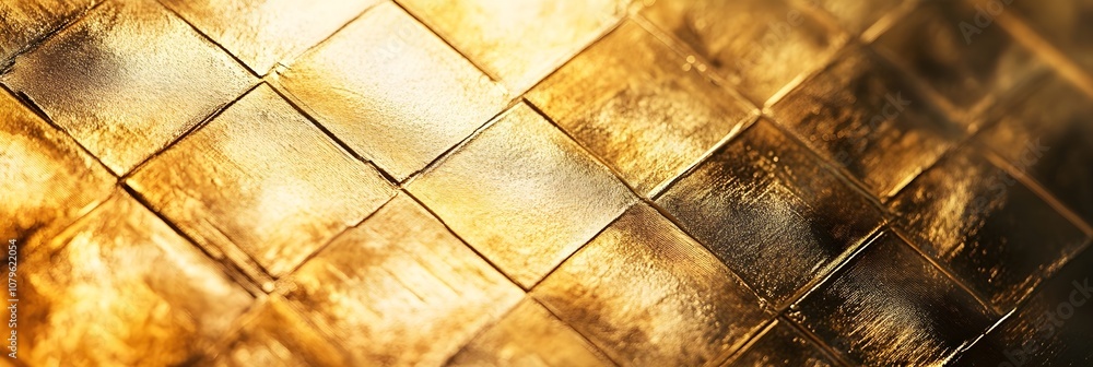 Luxurious golden metal background texture with shiny metallic sheen ...
