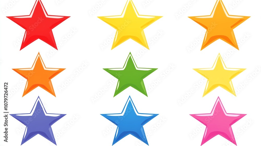 Design a quality benchmark assessment graphic with a star rating system ...
