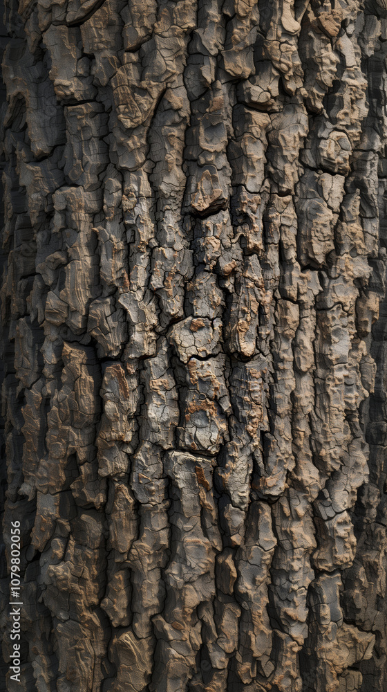 High-resolution texture of oak tree bark, perfect for eco-friendly ...