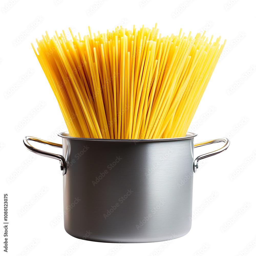 spaghetti pasta in a pot isolated on transparent background Stock Photo ...