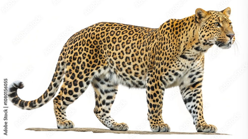 Realistic leopard PNG with transparent background for graphic design ...