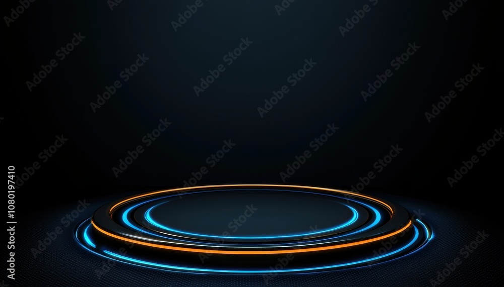 Product showcase mockup with rotating 3D elements, interactive UI ...