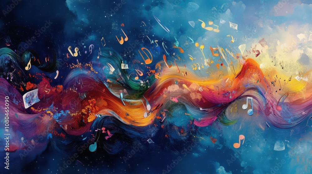 immersive digital scene showcasing floating poetry in beautiful fonts ...