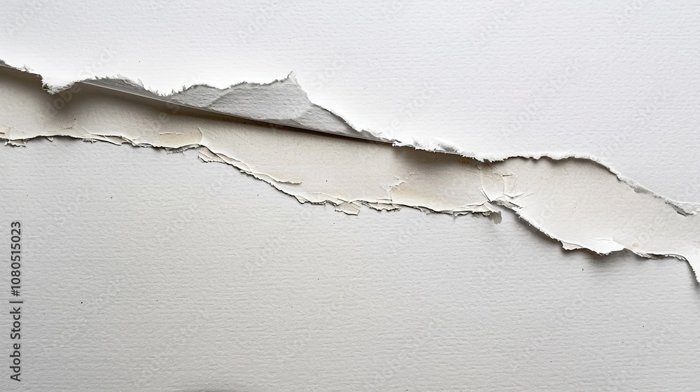 Watercolor Tearing Paper Edge - a captivating and artistic visual. The ...