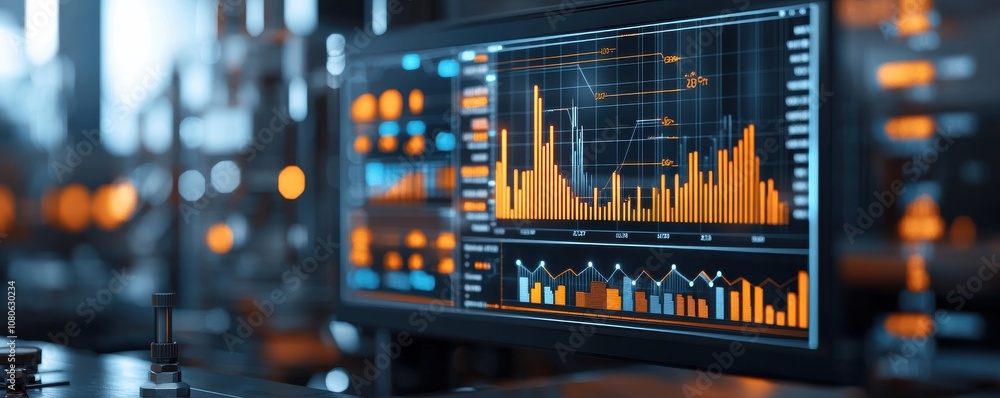 Ilustración de Stock Enhancing manufacturing efficiency with digital ...