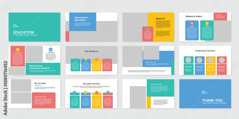 education presentation powerpoint design slide template. kids back to ...