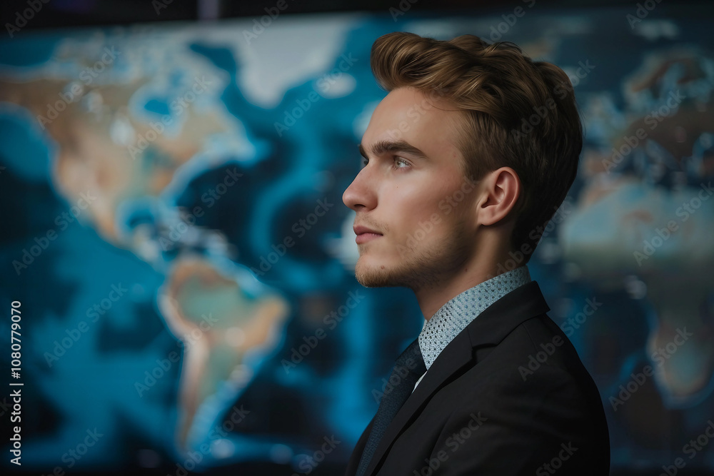 Generative AI professional male female Television Reporter in broadcast ...