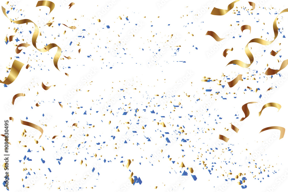 Gold confetti luxury background. Confetti celebration party background ...