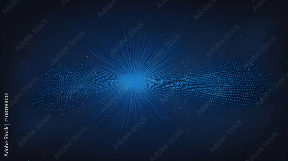 neon Midnight Blue, Antique Silver glowing gradient background, a soft ...