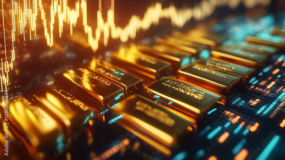 Stacked gold bars showcasing product life cycle stages and graphs ...
