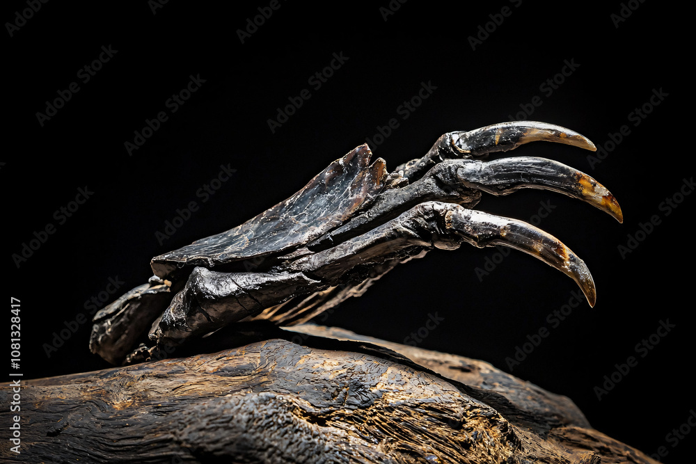 dinosaur wing claw fossil transition sequence showing evolutionary ...