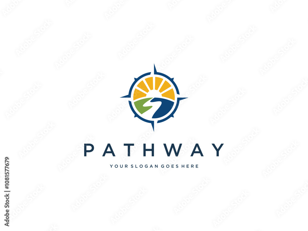 pathway logo images vector template Stock Vector | Adobe Stock