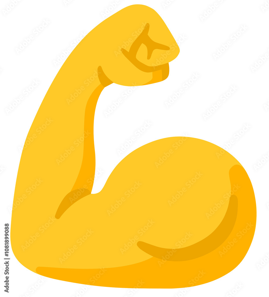muscle emoji, Emoji Biceps Human skin color Muscle Stock Illustration ...